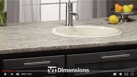 Dimensions Laminate Countertop - VT Industries
